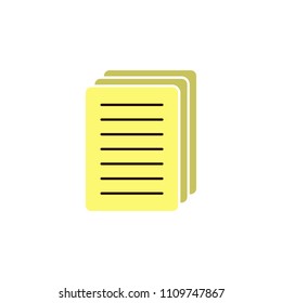 Sheets Icon Element Web Icon Mobile Stock Illustration 1109747867 ...