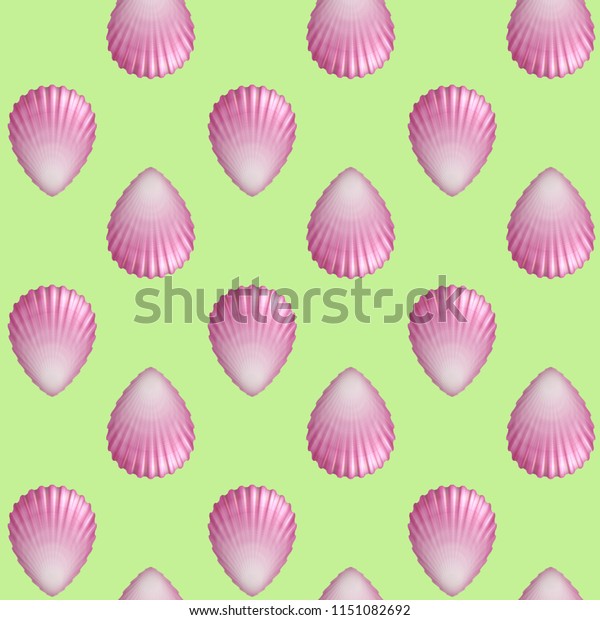 Shell Seamless Texture 3d Illustration Stock Illustration 1151082692 ...
