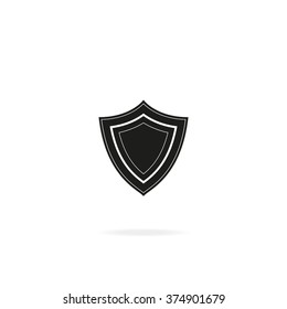 Shield Flat Icon Stock Illustration 374901679 | Shutterstock