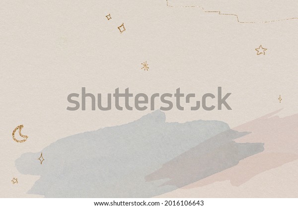 Shimmering Gold Star Pattern On Watercolor Stock Illustration ...