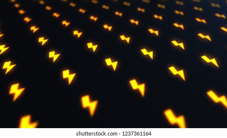 Shining Flash Icon Logo Background 3d Stock Illustration 1237361164 ...