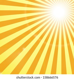 Shining Sun Rays Stock Illustration 158666576 | Shutterstock
