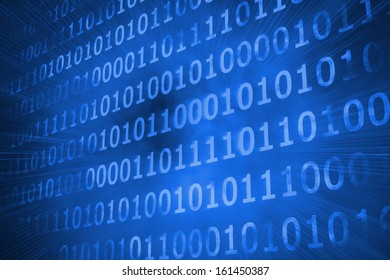 Blue Binary Background Computer Language Matrix Stock Photo (Edit Now ...