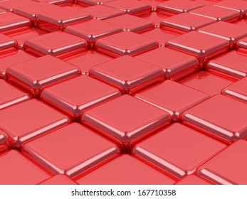 Shiny Red Cube Surfaces Stock Illustration 167710358 | Shutterstock