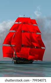 Ship Red Sales Ocean Stock Illustration 125589923 | Shutterstock