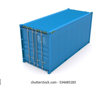 20ft Shipping Container 3d Rendering: ilustración de stock 419451499 ...