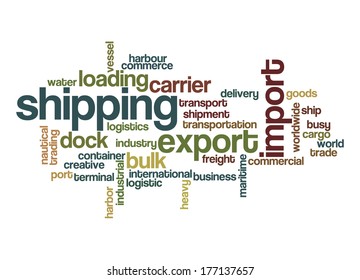 Shipping Word Cloud Stock Illustration 177137657 | Shutterstock
