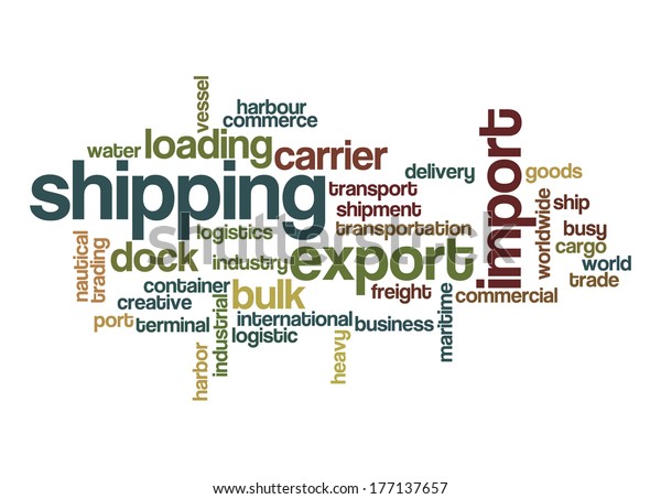 Shipping Word Cloud Stock Illustration 177137657