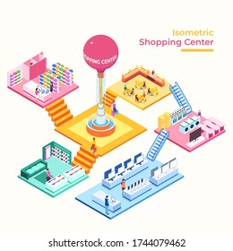 Shopping Complex Steps Only Background Stock Illustration 1744079462 ...