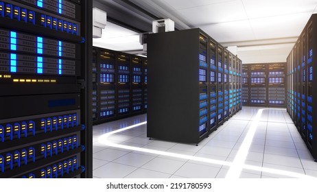 Shot Data Center Multiple Rows Fully Stock Illustration 2191780593 ...
