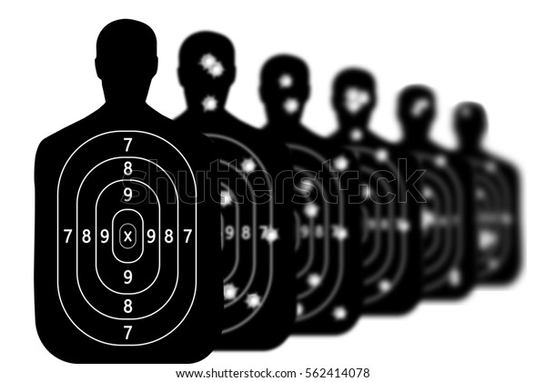 Shot Target Shooting Range Background Bullet 库存插图 562414078 | Shutterstock