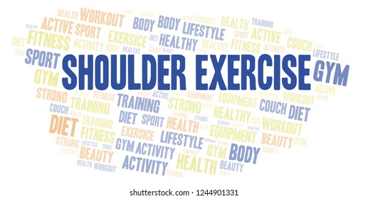 Shoulder Exercise Word Cloud Stock Illustration 1244901331 | Shutterstock