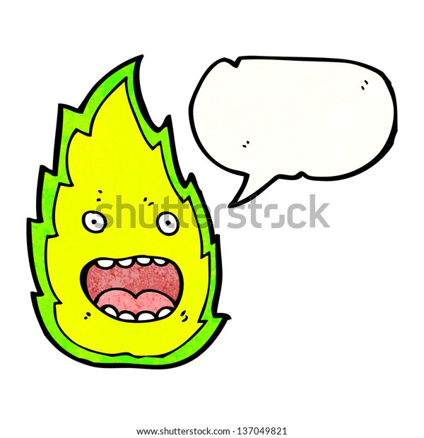 Shouting Flame Cartoon Stock Illustration 137049821 | Shutterstock