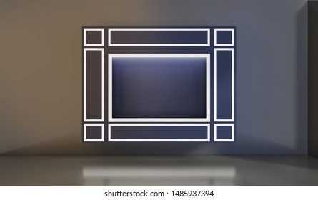 Showcase Lights Samples Product 3d Rendering Stock Illustration ...