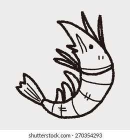 Shrimp Doodle Stock Vector (Royalty Free) 316682156 | Shutterstock