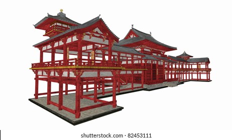 Chinese Building Theme Elements Stock Vector (Royalty Free) 357196442