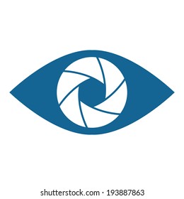 Shutter Eye Conceptual Flat Abstract Icon 스톡 벡터(로열티 프리) 192269057 ...