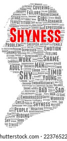 Shyness Word Cloud Shape Concept Stock Illustration 223765228 ...