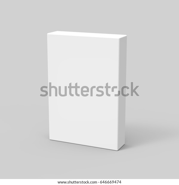 Side View 3d Rendering Tilt Blank Stock Illustration 646669474
