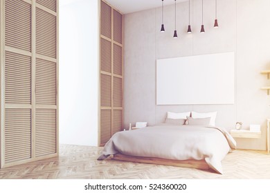 Side View Bedroom Interior King Size Stock Illustration 524360020 ...