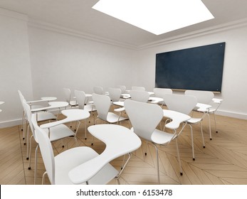 Side View Classroom Chalkboard Stock Illustration 6153478 | Shutterstock