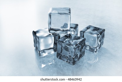 Side View Ice Cubes Stock Illustration 48463942 | Shutterstock