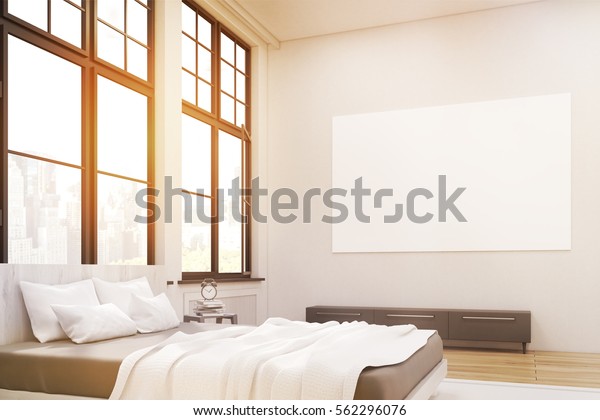 Side View Master Bedroom Bed Set Stock Illustration 562296076 ...