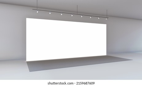 Side View Modern Event Hall Empty Stock Illustration 2159687609 ...