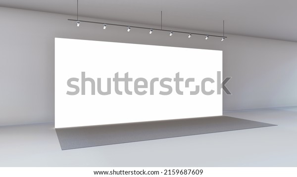 Side View Modern Event Hall Empty Stock Illustration 2159687609 ...