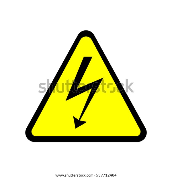 Sign Danger Warning Arrow Triangle Icon Stock Illustration 539712484