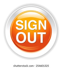 Sign Out Button Stock Illustration 254601325 | Shutterstock