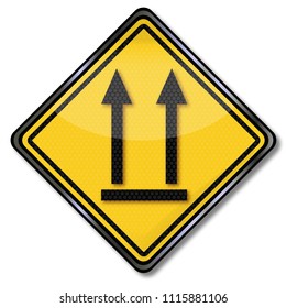 Sign Packaging Arrows Store Vertically Stock Illustration 1115881106 ...