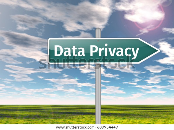 Signpost Data Privacy Wording Stock Illustration 689954449 | Shutterstock