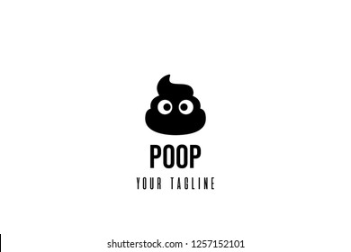 Poop Vintage Logo Stock Illustration 1289095984