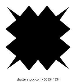 Silhouette Simple Patch Shape On White Stock Illustration 503544334 ...
