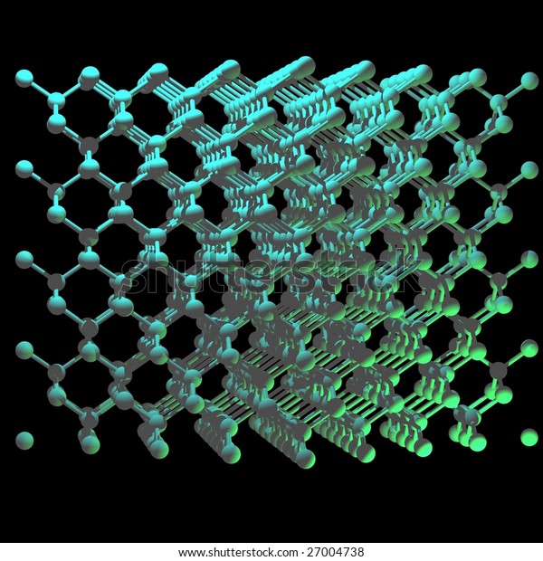 Silicon Lattice Stock Illustration 27004738 | Shutterstock