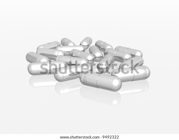 Silver Capsules Stock Illustration 9492322 | Shutterstock