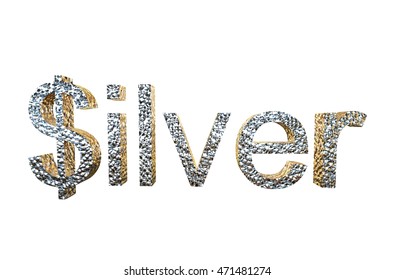 Silver Dollar Sign 3d Rendering Concept Stock Illustration 471481274 ...