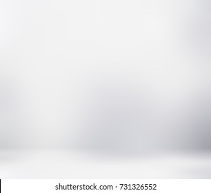 Silver Empty Room White Empty Interior Stock Illustration 731326552