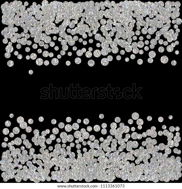 Silver Glitter Particles Background Effect Sparkling Stock Illustration ...