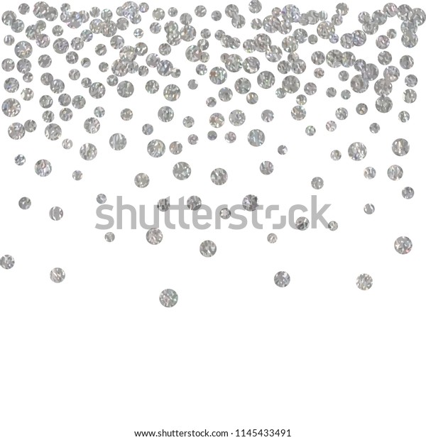 Silver Glitter Particles Background Effect Sparkling Stock Illustration ...
