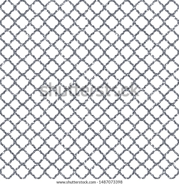 Silver Glitter Seamless Pattern Luxury Silver Stock Illustration ...