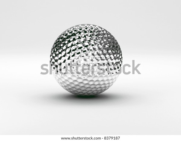 Silver Golf Ball Stock Illustration 8379187 | Shutterstock
