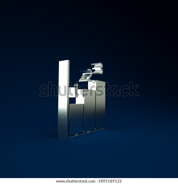 Silver Graph Schedule Chart Diagram Infographic Stock Illustration ...