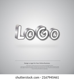 Silver Logo Wordmarks Logo Design Stock Illustration 2167945461 ...