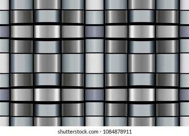 Silver Metal Seamless Pattern Simple Geometric Stock Illustration ...
