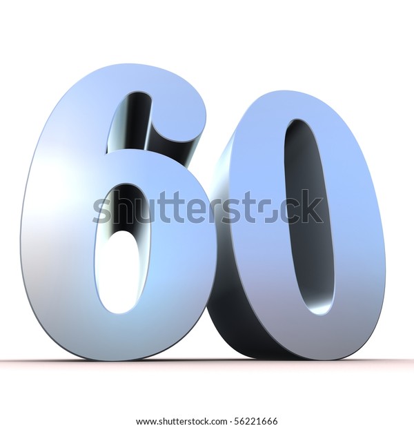 Silver Number 60 Stock Illustration 56221666 | Shutterstock