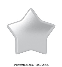 Silver Star Button Icon Stock Illustration 302756255 | Shutterstock