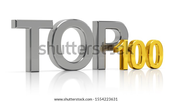 Silver Top 100 3d Render Stock Illustration 1554223631 | Shutterstock