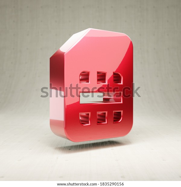 Sim Card Icon Red Glossy Sim Stock Illustration 1835290156 | Shutterstock